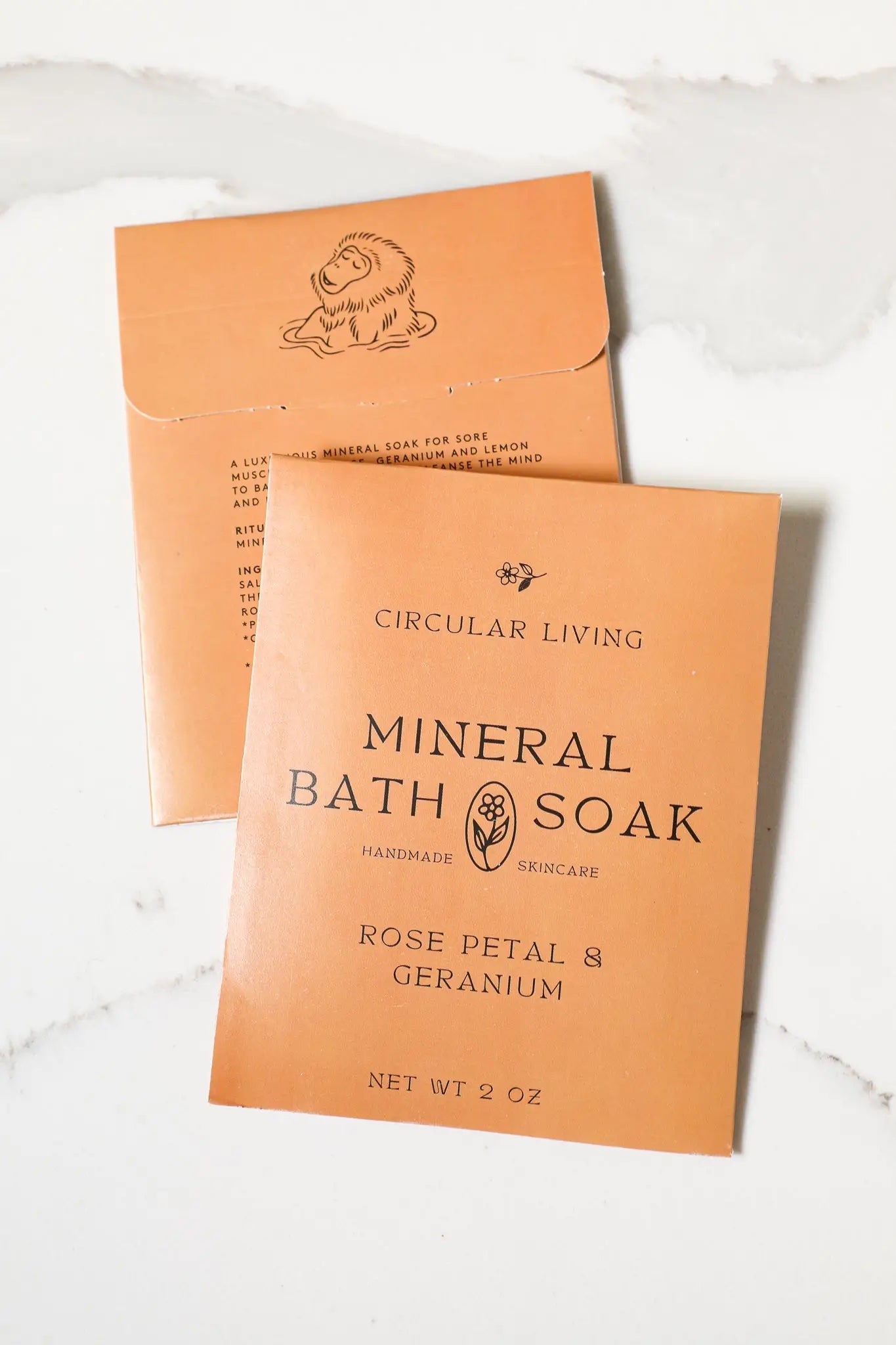 Mineral Bath Soak Sachet, Rose Petal & Geranium – Foxglove Berkeley