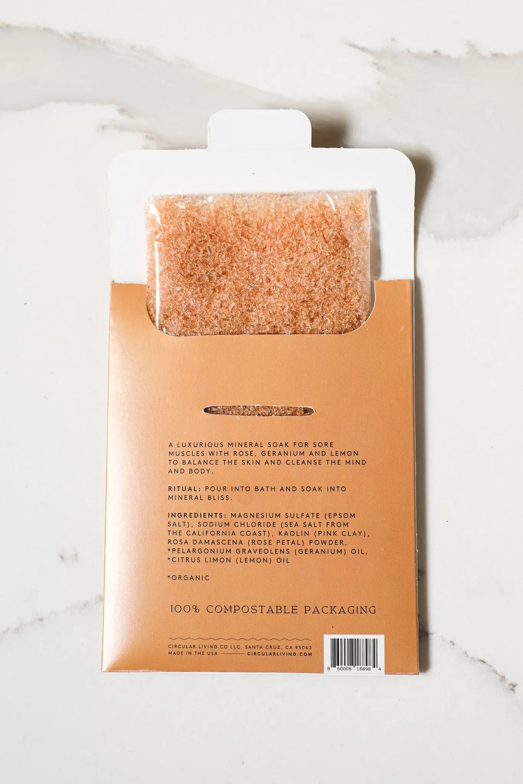 Mineral Bath Soak Sachet, Rose Petal & Geranium – Foxglove Berkeley